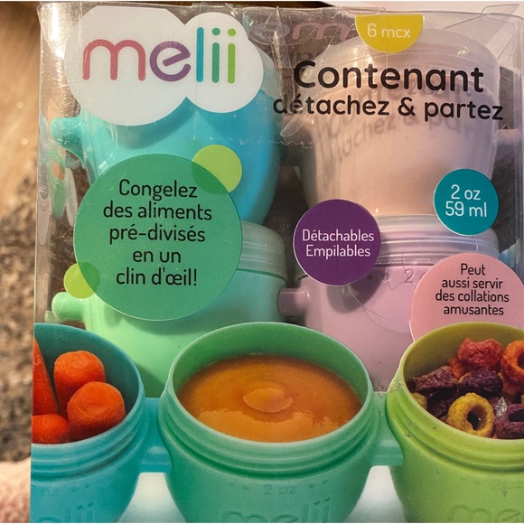 Melii | Kitchen | Melii Package Of Food Containers For Baby Set Of 6 ...